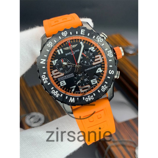 ساعت مچی مردانه برایتلینگ کرنوگراف نارنجی Breitling Chronograph Black ...